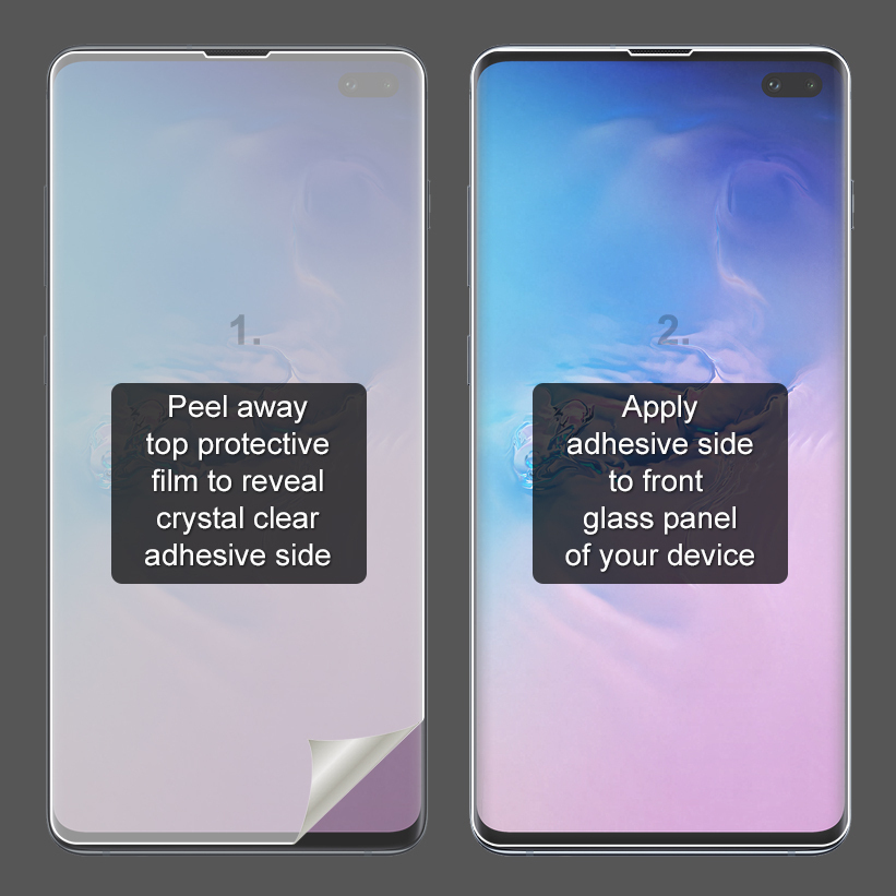 Full Coverage TPU Screen Protector for Samsung Galaxy S10+